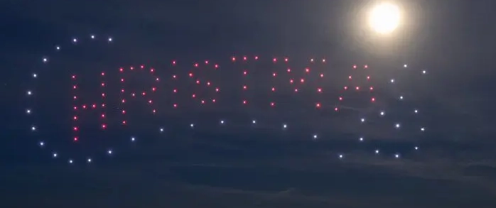 Magical Christmas Drone Light Shows in the UK